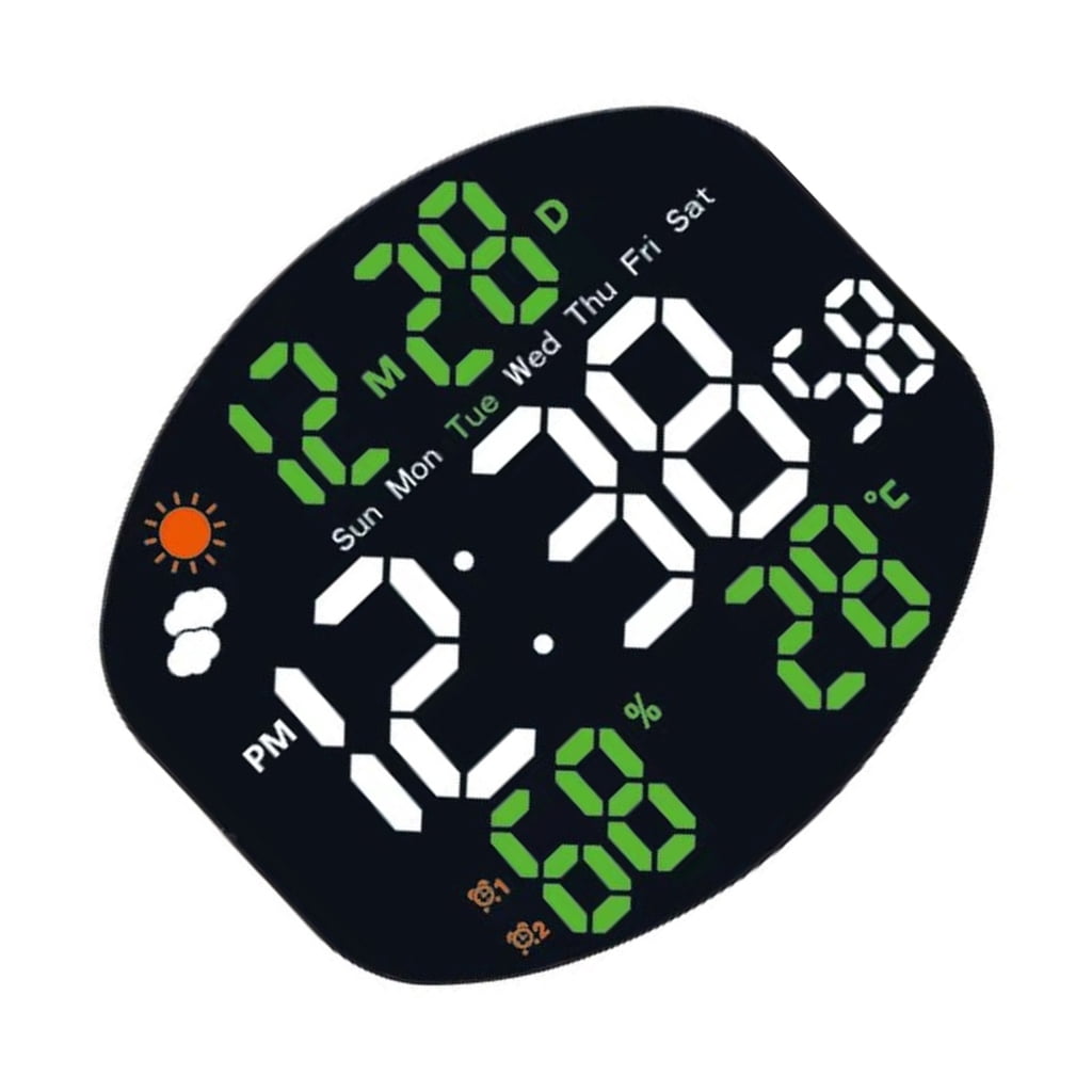 CIYISON USB Alarm Clock Large LED Digital Wall Clock Remote Control ...