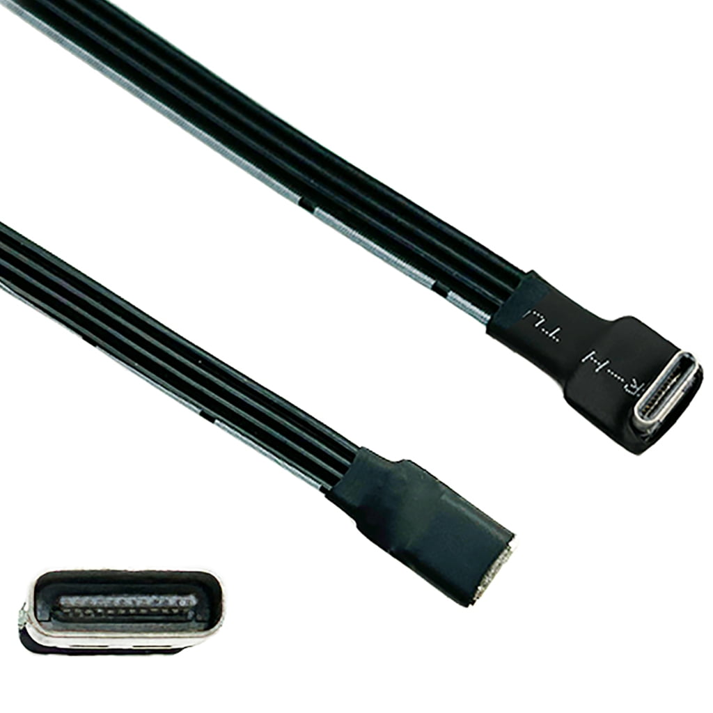 CIYISON USB C Male to USB C Female Extension Cable 90 Degree Ribbon ... CIYISON USB C Male to USB C Female Extension Cable 90 Degree Ribbon ...