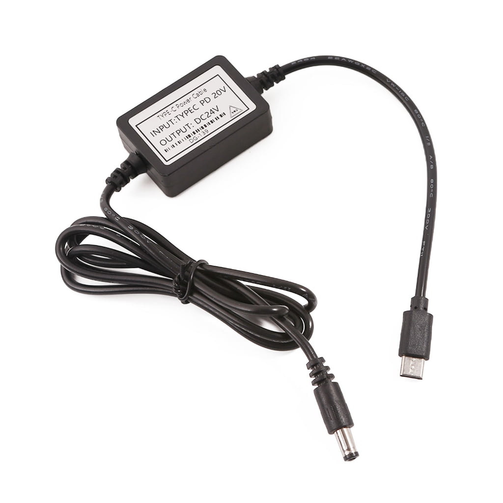 CIYISON USB Type C PD to DC Power Cable 20V Type C 20V to 24V 5.5x2.1mm ...