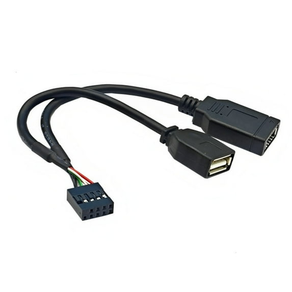 CIYISON USB2.0 9Pin to USB + TYPE E Adapter Cable From 9Pin USB2.0 ...