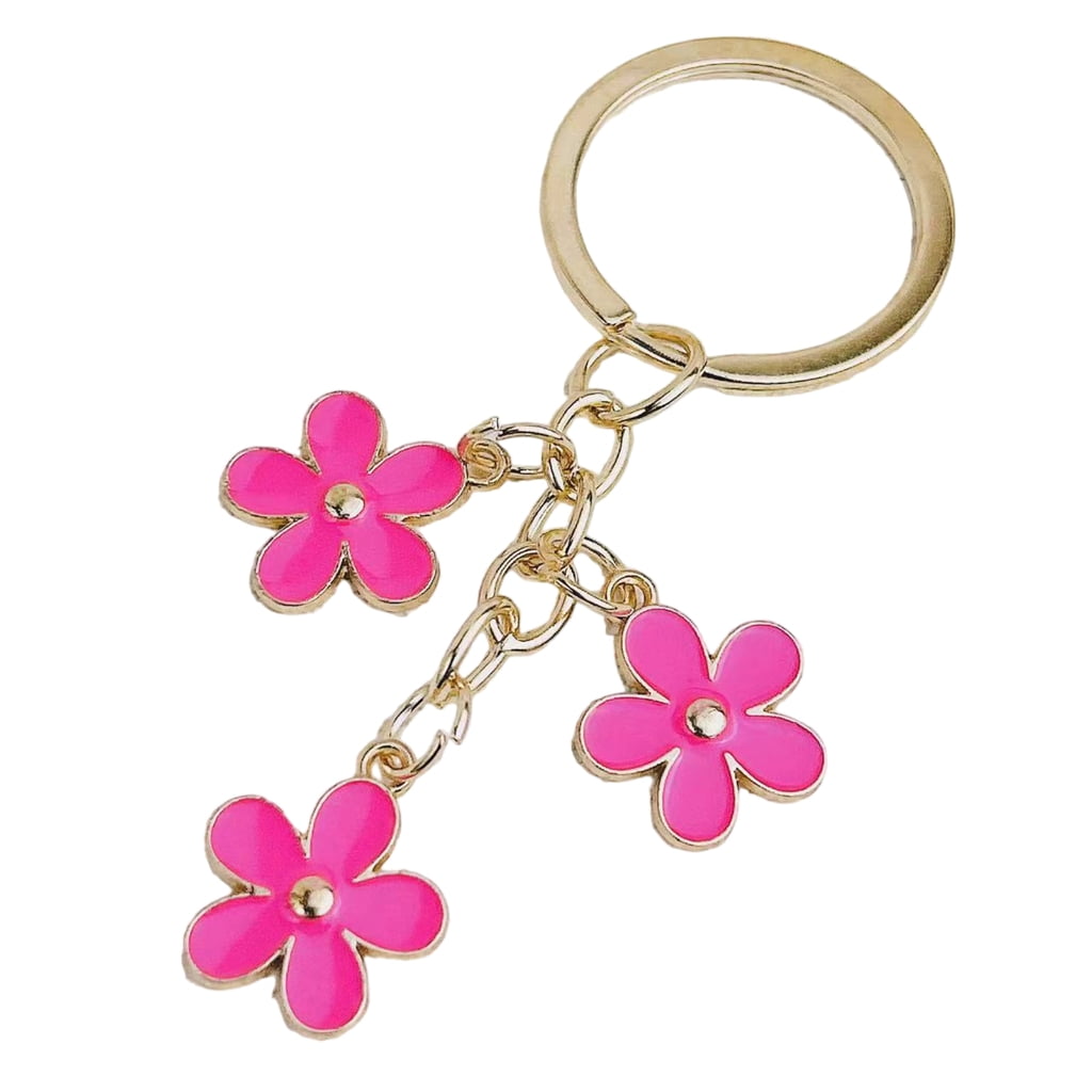 CIYISON Vibrant Flower Keychain Stylish Key Decoration for Female ...