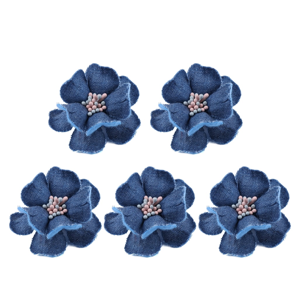 CIYISON Vintage-Inspired Denim Flower Embellishments for DIY Clothing ...