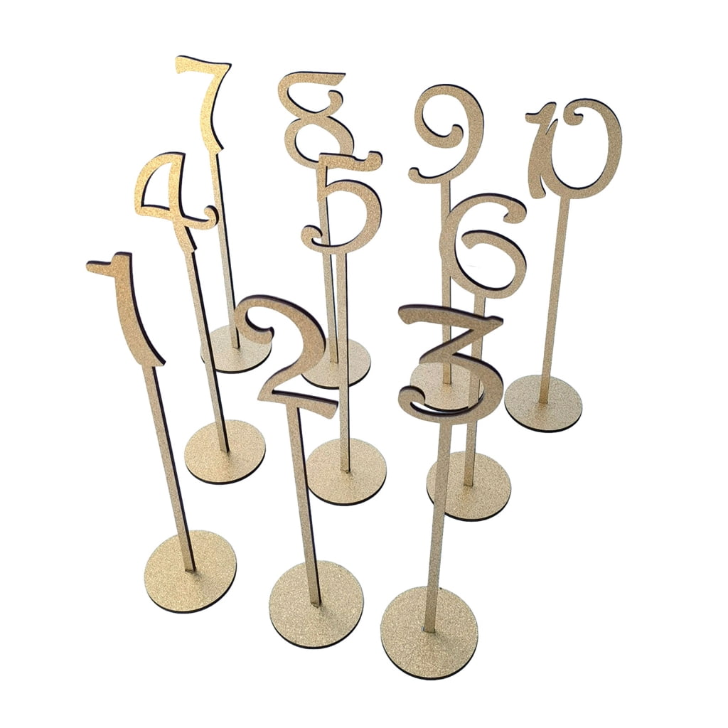 CIYISON Wooded Wedding Centerpieces for Tables Round Base Desktop ...