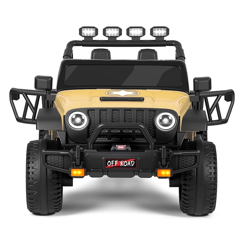 CIYOKID Electric Kids Powered Ride-Ons with Remote Controller, Khaki ...