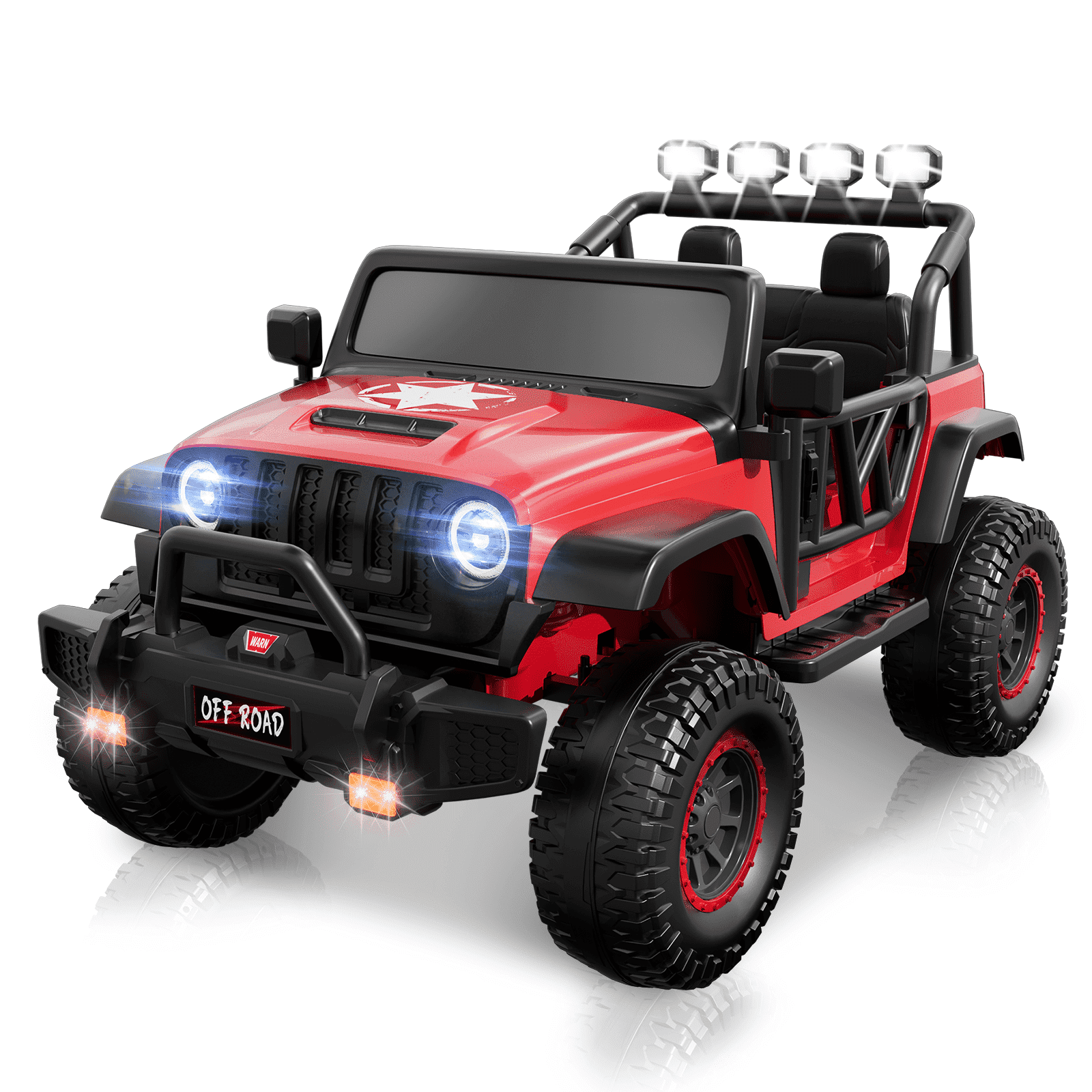 CIYOMY 24V Ride On Toys for Kids, 2-Seater Electric Car w/Remote ...