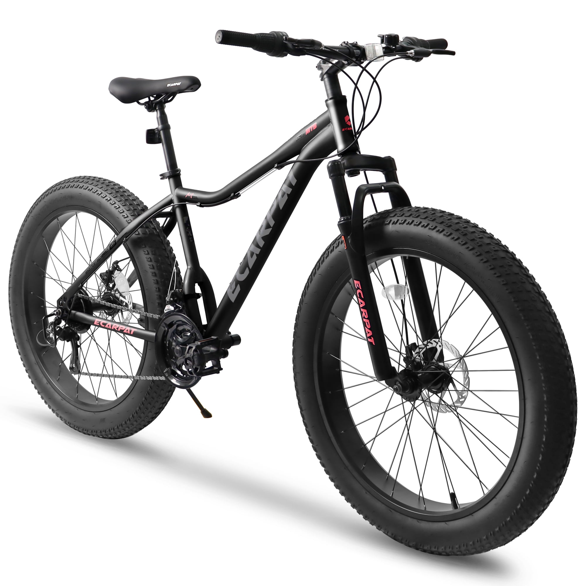 CIYOYO 26 inch Mountain Bike for Adult Fat Tire, Shimano 21 Speeds Bike ...