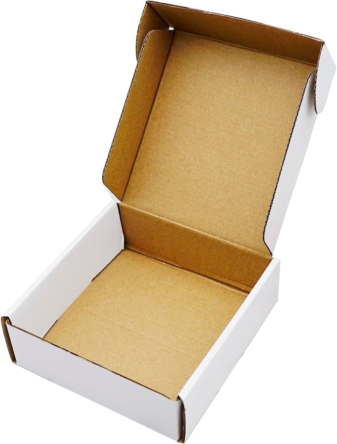 CJ Norva 25 Pcs 6x6x2 Inch Small White Shipping Boxes - Recyclable ...