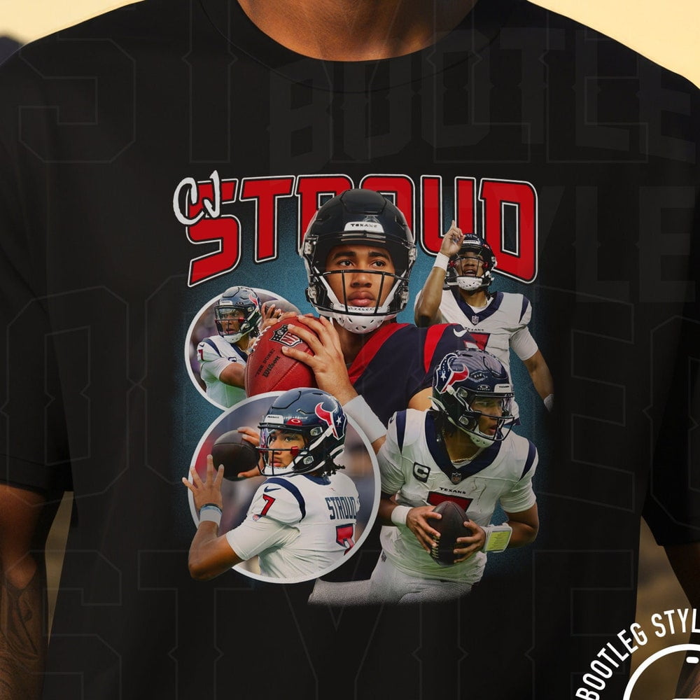 CJ Stroud Football Shirt for Men Women Vintage 90s Bootleg Style ...
