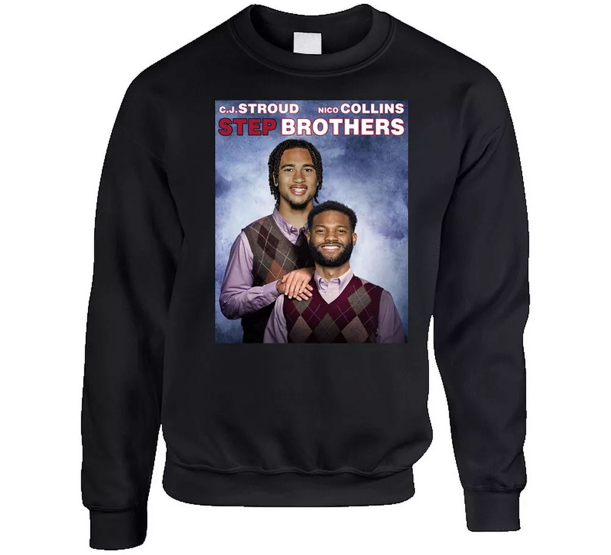 CJ Stroud Nico Collins Step Brothers Parody Crewneck Sweatshirt – A Must-Have for Fans of ...