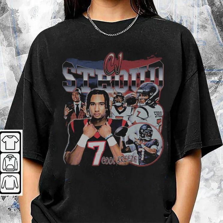 CJ Stroud Vintage CJ Stroud CJ Stroud Merch Unisex Comfort Tee T Shirt ...