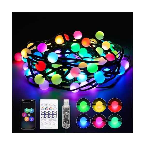 CJB USB Fairy Lights Plug in, 33ft 66 LEDs Twinkle String Lights ...