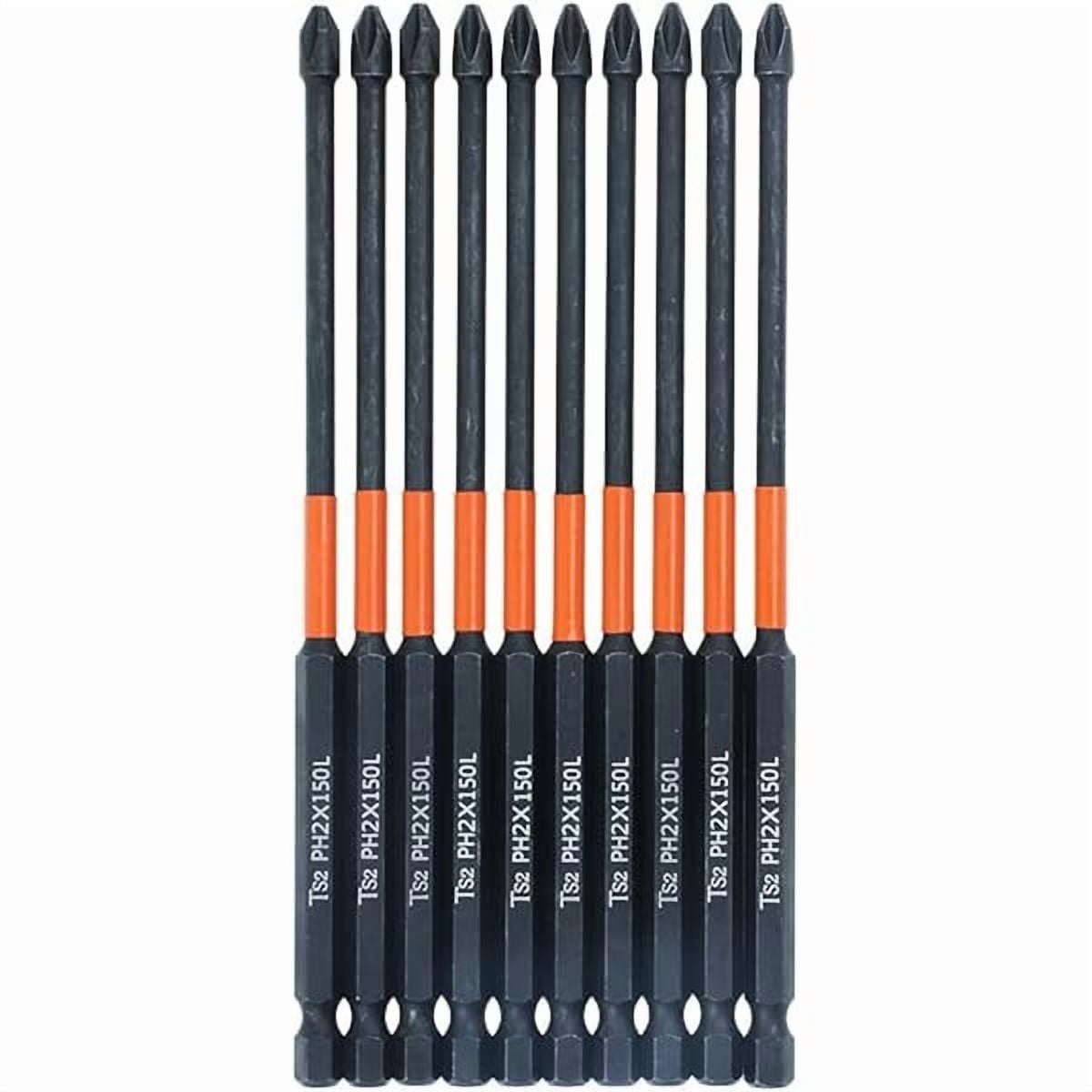 CJB10PCS Phillips Bits #2 High Torque Impact Driver Bits Magnetic 2 ...