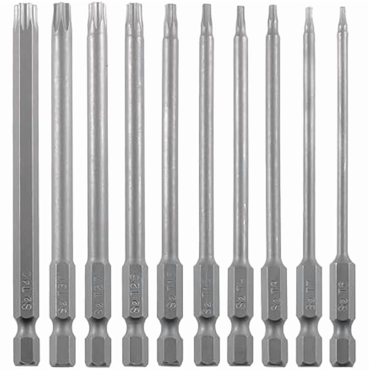 CJBSecurity Torx Bit Set, Tamper Proof Star Bits Set, T6-T40 11PCS, 1/4 ...