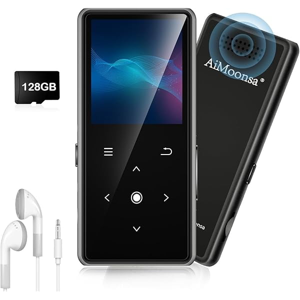 CJBZLC128GB MP3 Player with Bluetooth 5.2, AiMoonsa Music Player with ...