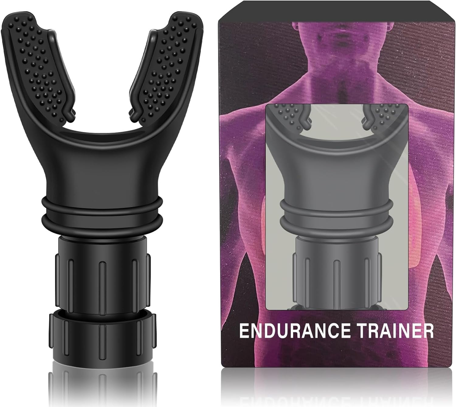 CJBZLCPCOO Respiratory Trainer,Adjustable Respiratory Resistance Device ...