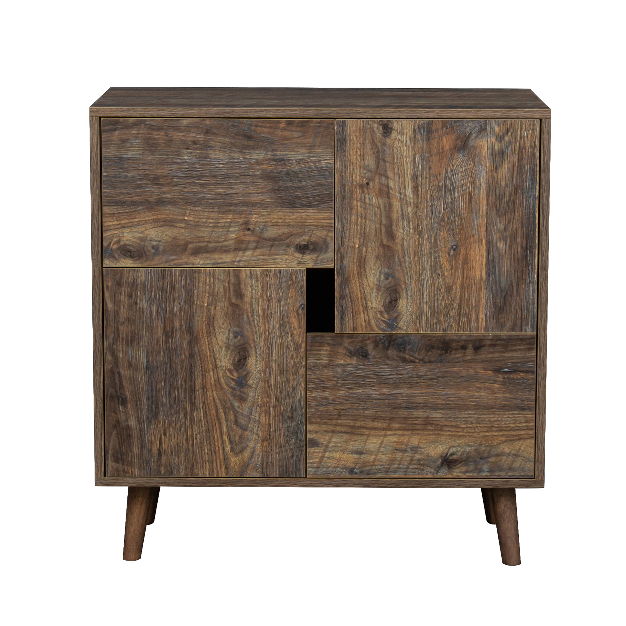 CJC 30" Sideboard Buffet with 4 Storage Spaces, Storage Accent Cabinet ...