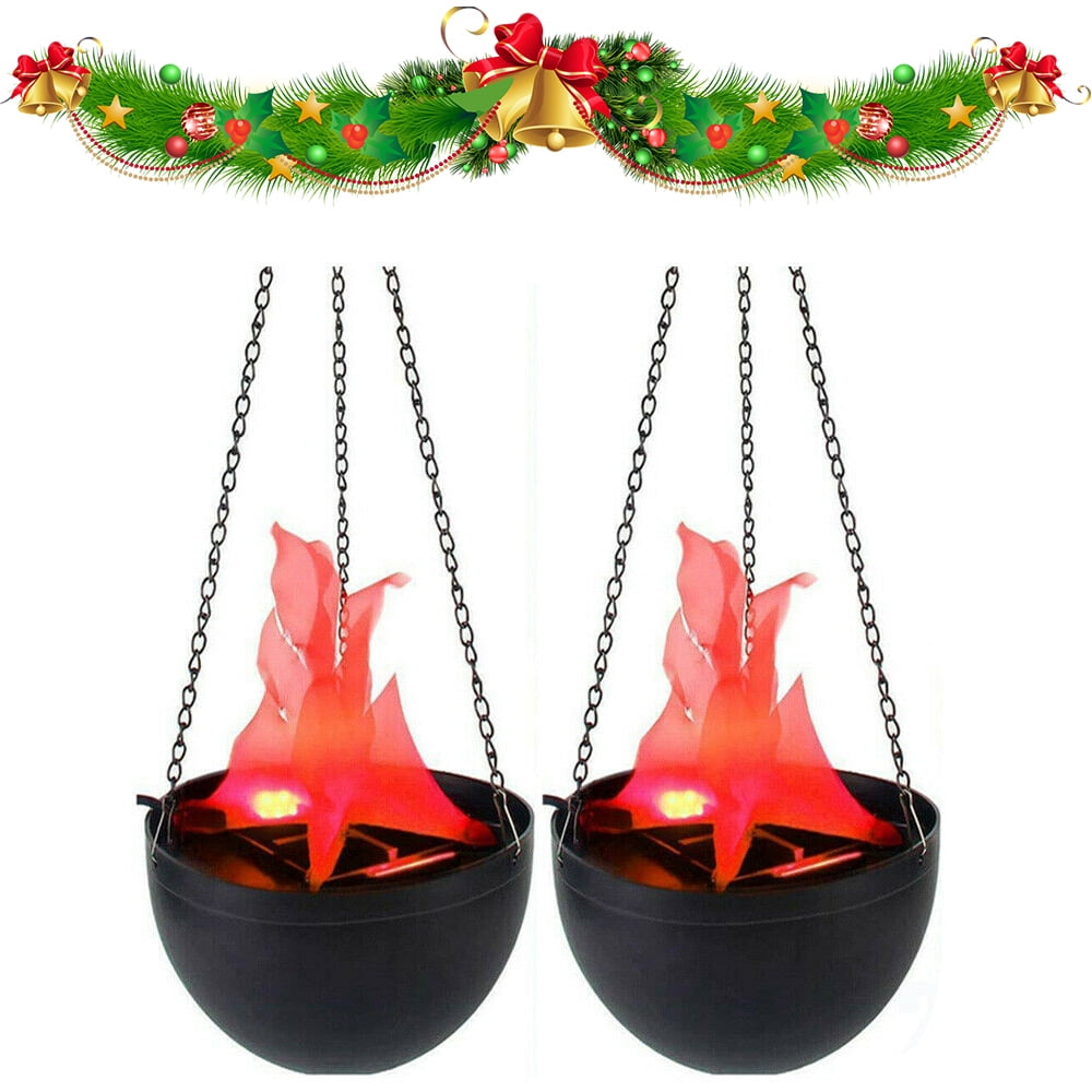 CJC 3D Fake Fire Light, Hanging LED Flame Light, Artificial Silk Flame ...