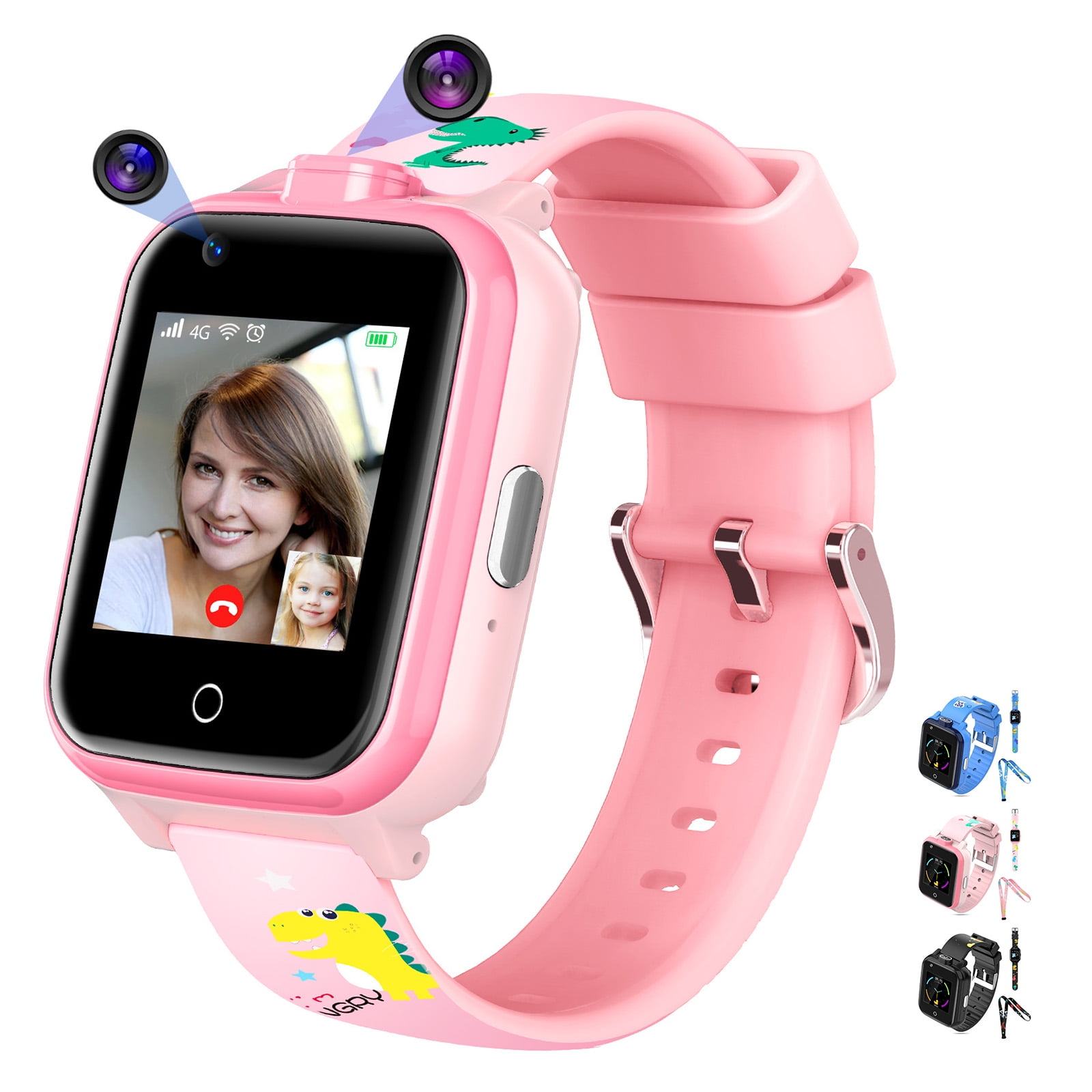 CJC 4G Smart Watch for Kids, Smartwatch Phone with Dual Camera, GPS ...
