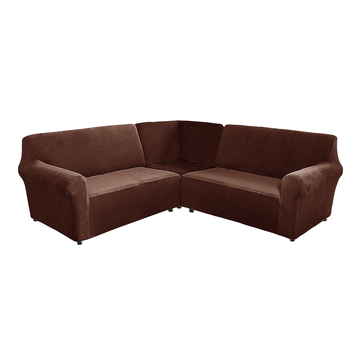 CJC 5 Seat Velvet Recliner Sofa Covers, 3-Piece Corner Sofa Covers, L ...