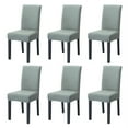 CJC 6-Pack Stretch Knit Dining Chair Covers Elastic Chair Covers for ...
