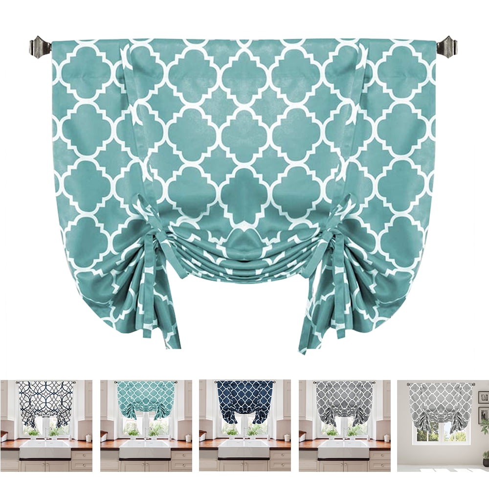 CJC Adjustable Printed Tie up Curtain - Morocco Thermal Insulated ...