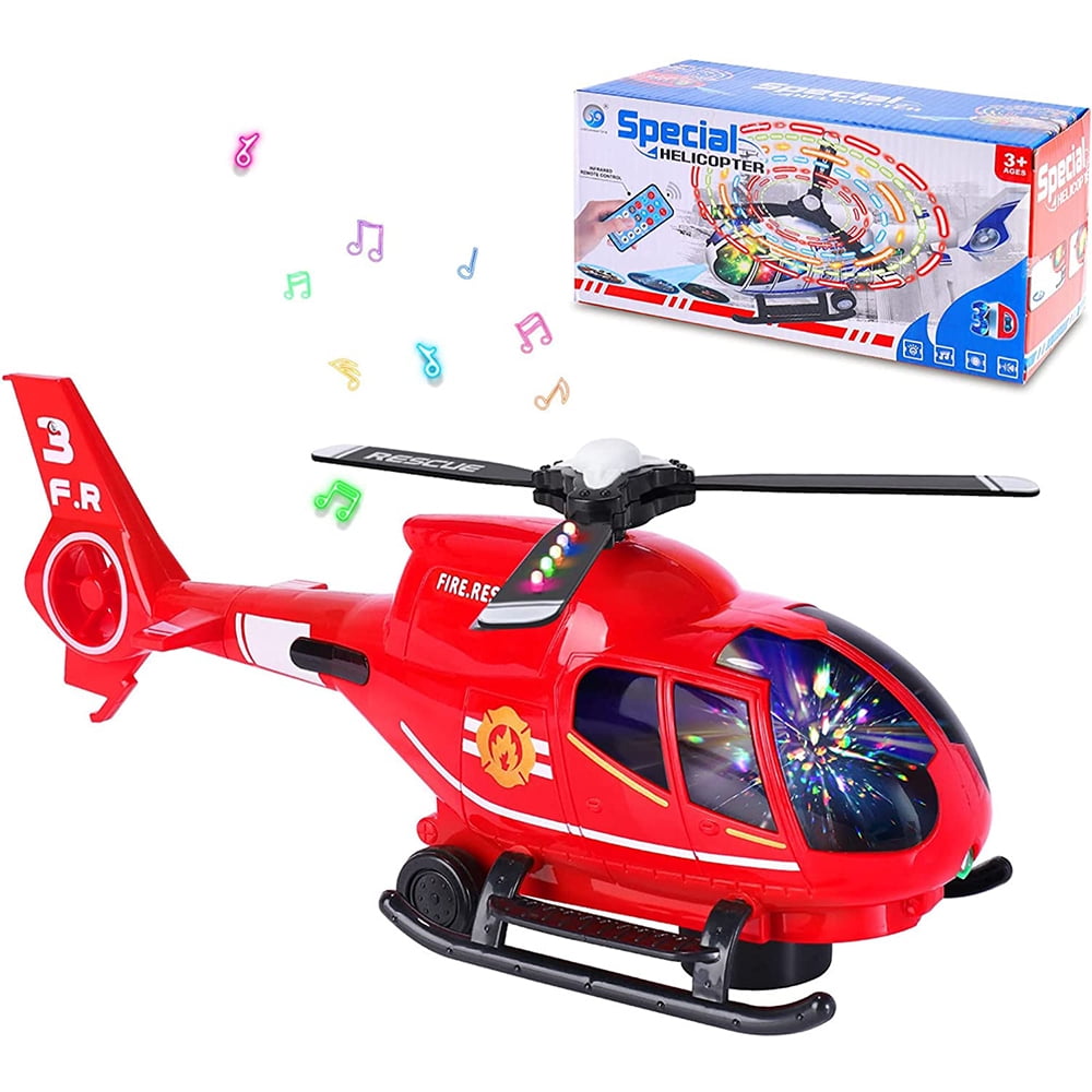 CJC Kids Electronic Airplane Toy with Lights, Music, Remote Control ...