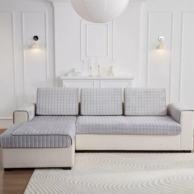 CJC Anti-Slip Sofa Slipcover Sectional Couch Pad for Kids Pets Soft ...