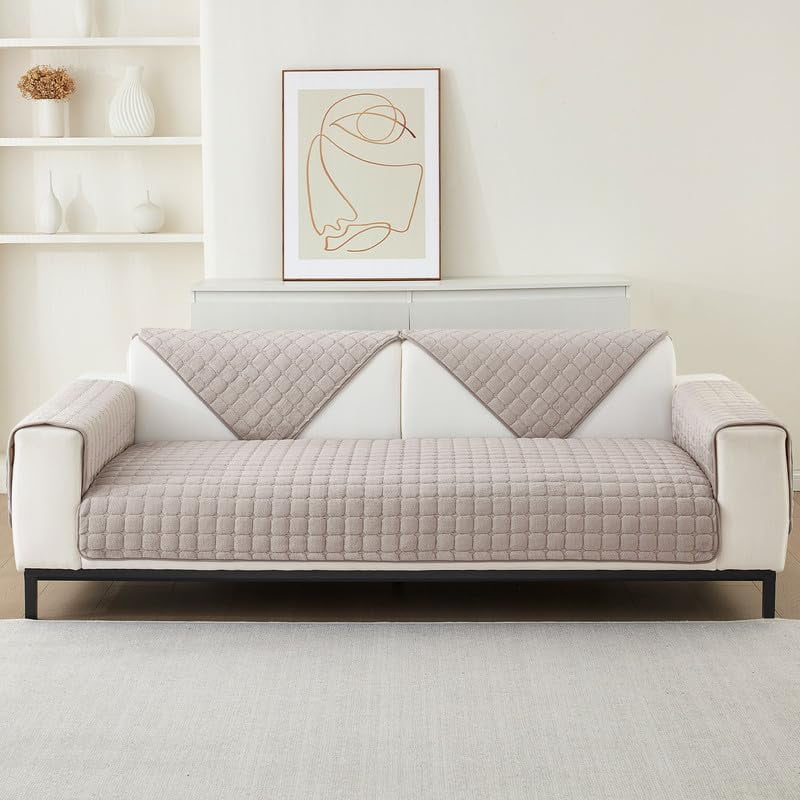 CJC Anti-Slip Sofa Slipcover Sectional Couch Pad for Kids Pets Soft ...