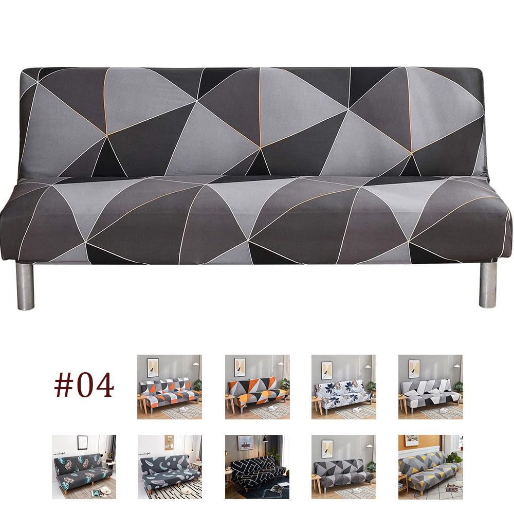 CJC Armless Futon Sofa Bed Cover, Stretch Sofa Couch Slipcovers Without ...
