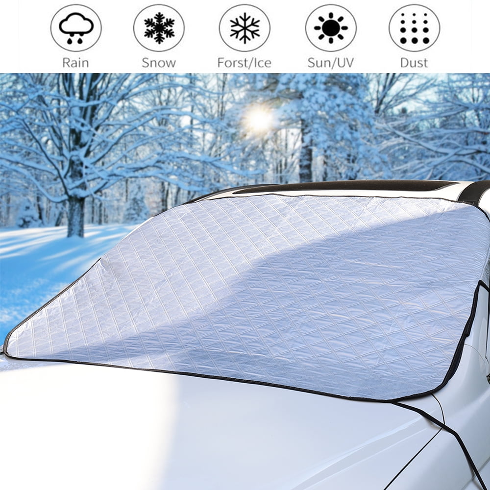 CJC Car Windshield Snow Cover - Non Scratch Magnetic Edges - Keep Your ...