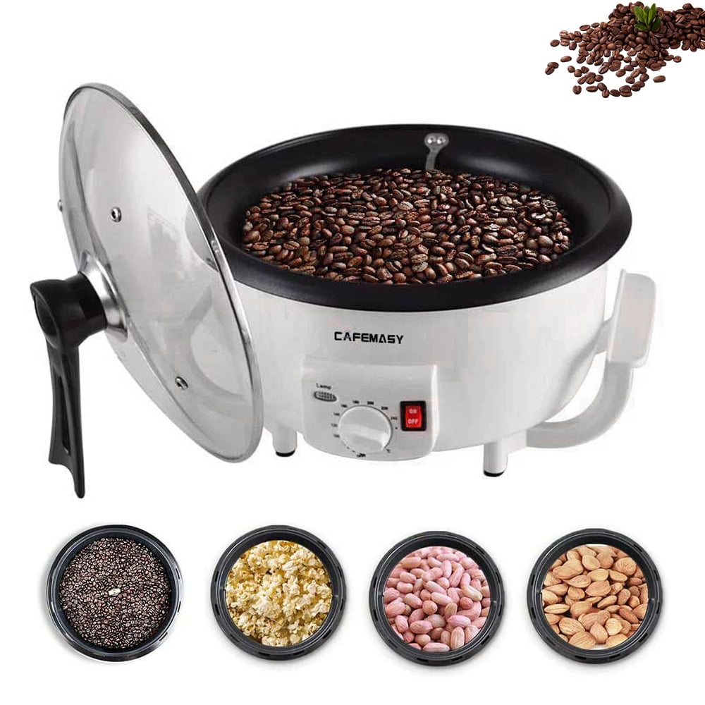 CJCY Electric Coffee Roaster Machine, 110V, 800W, Teflon-Coated Plate ...