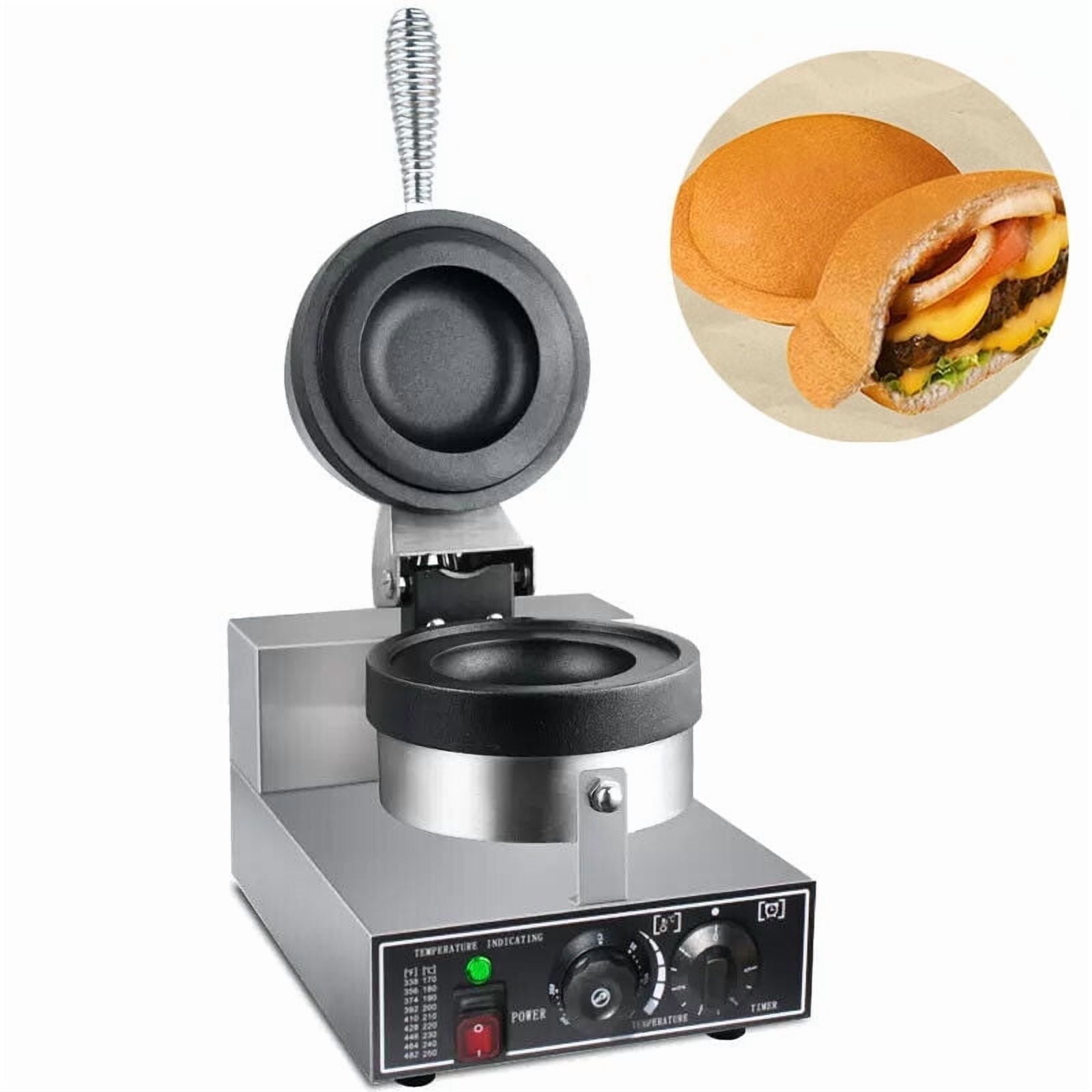 CJC Electric Krapfen Warmer Burger Waffle Maker Machine Ice Cream ...