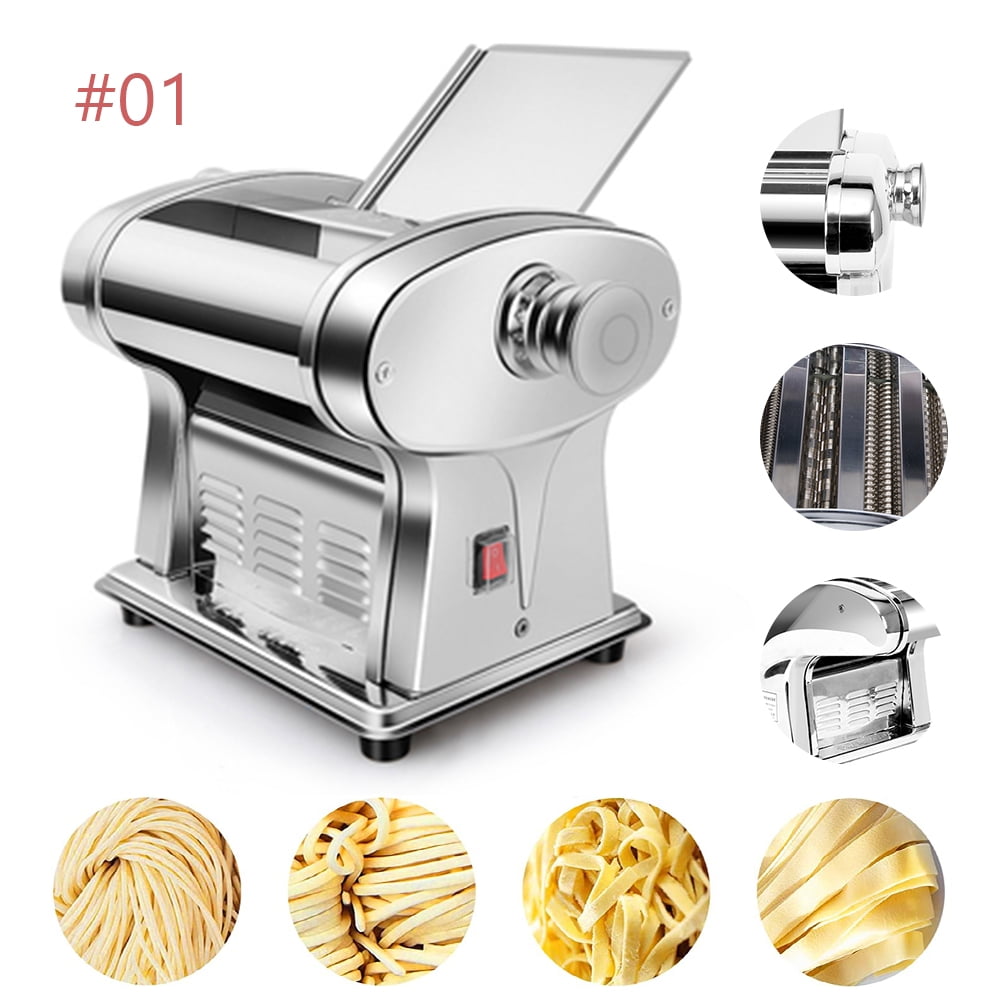CJC 135W Electric Pasta Machine, Stainless Steel Noodle Maker with ...
