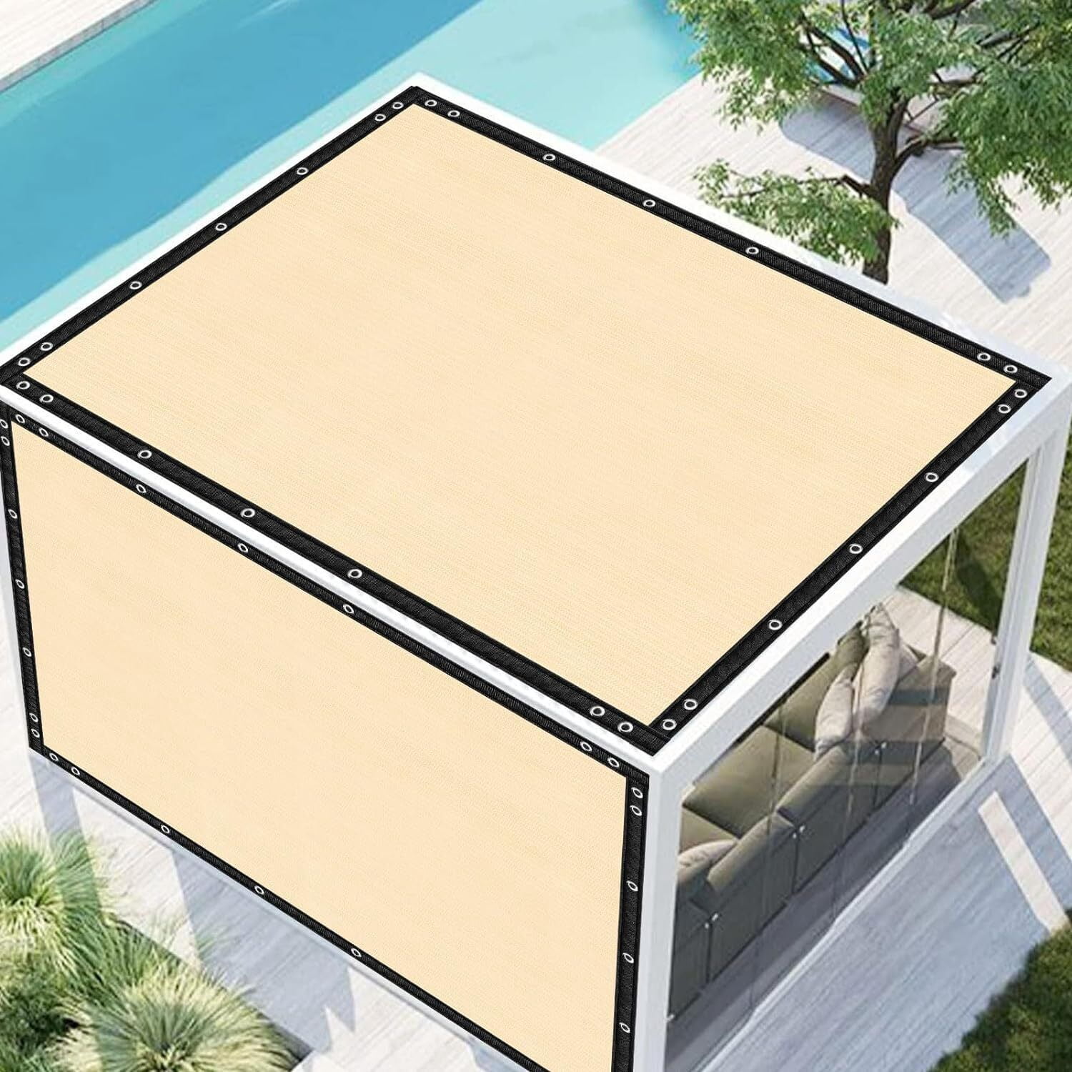 CJC Garden Shade Net Premium HDPE Shade Net Pergola 90% Shading Rate ...