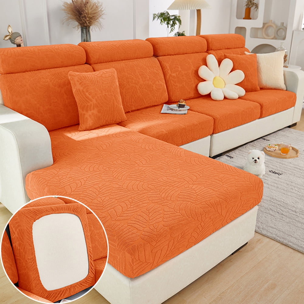 CJC L-Shaped Sectional Sofa Cover, Wear-Resistant Couch Cushion ...