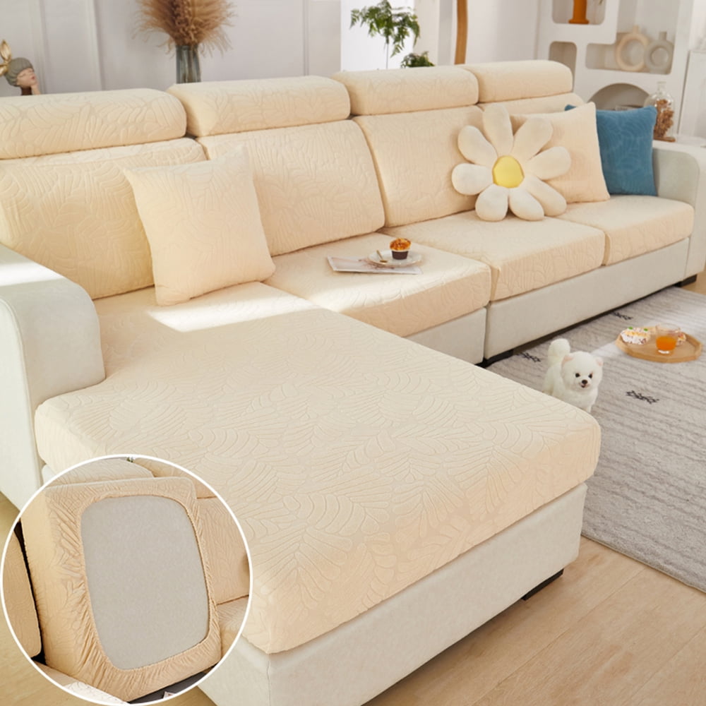CJC L-Shaped Sectional Sofa Cover, Wear-Resistant Couch Cushion ...
