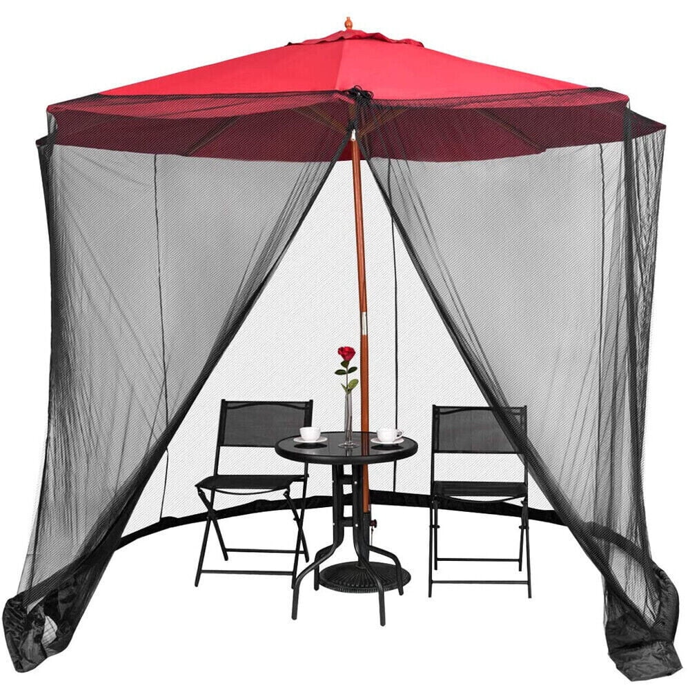 CJC Patio Umbrella Mosquito Netting 7.5FT-12.5FT Garden Umbrella Canopy ...