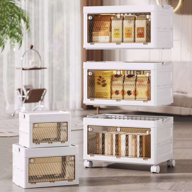 CJC Plastic Storage Bins 1/2/3/4/5 Tier with Lids Stackable Storage ...