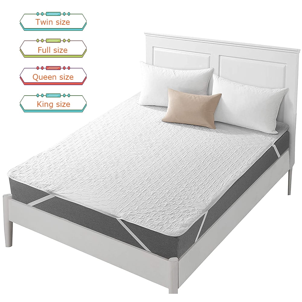CJC Quilted Fitted Mattress Pad Cover Waterproof Sheet Mattress ...