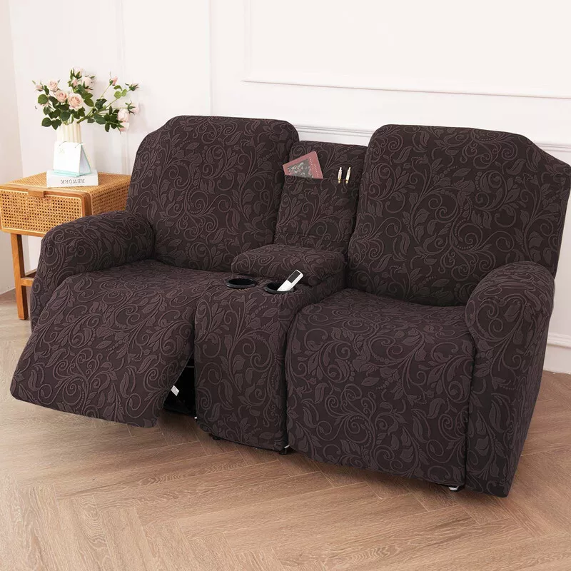 CJC Stretch Recliner Covers 1/2/3 Seater Pets Sofa Slipcover Elastic ...