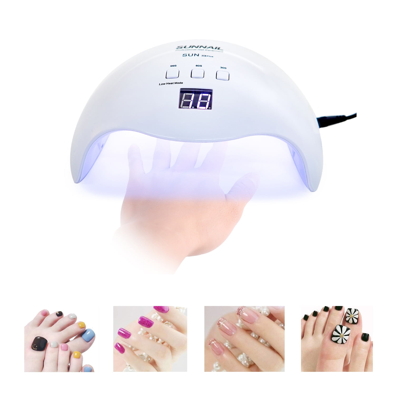 CJC UV LED Nail Lamp 40W, Professional Nail Dryer Gel Polish Light, UV ...