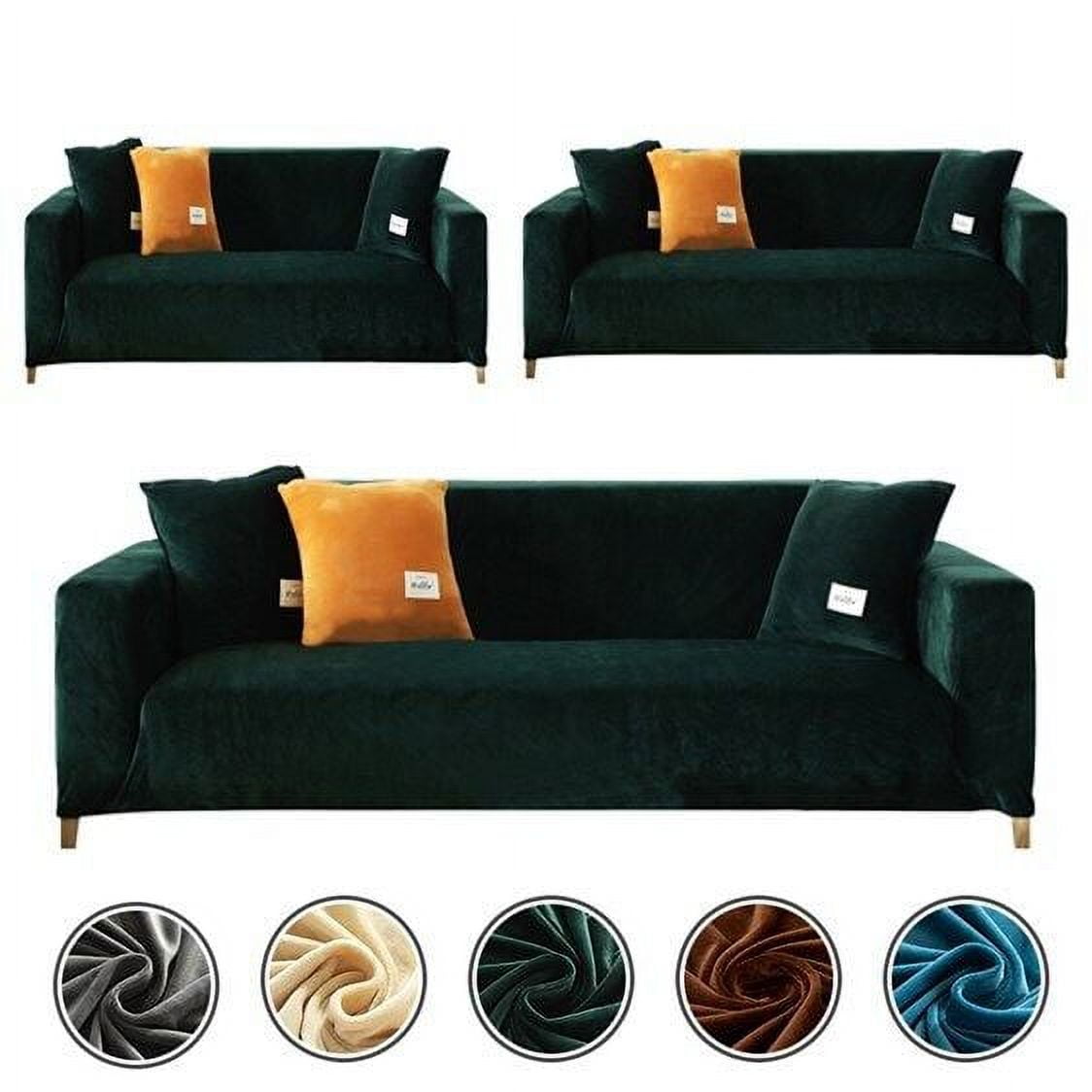 CJC Velvet Sofa Cover Elastic Velvet Thickened Furniture Protective ...