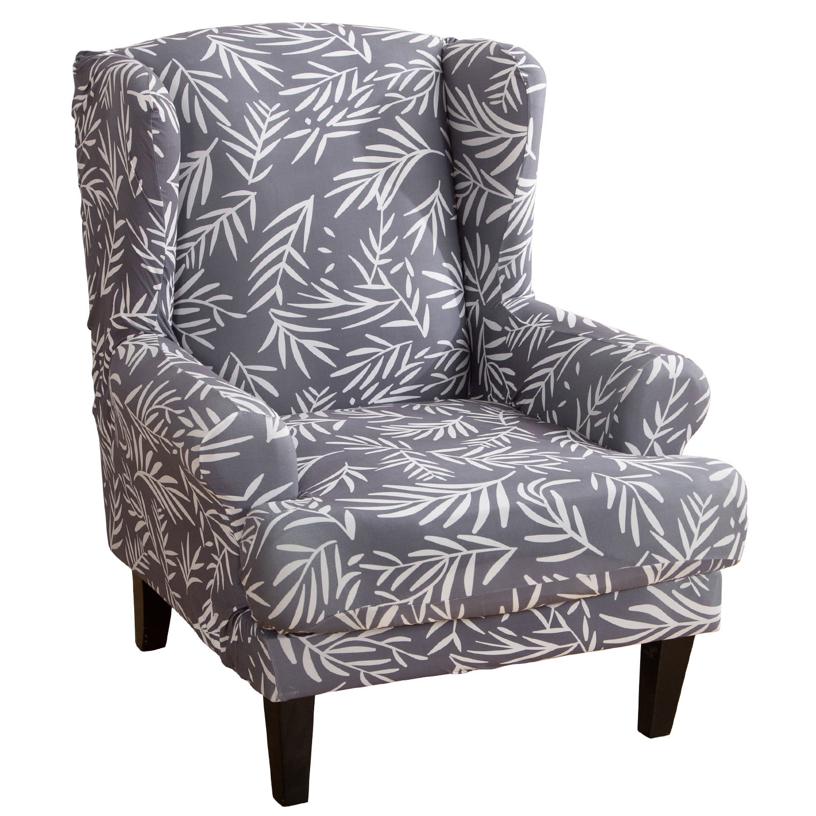 CJC Wingback Chair Cover, 2 Piece Wing Chair Slipcovers, Stretch ...