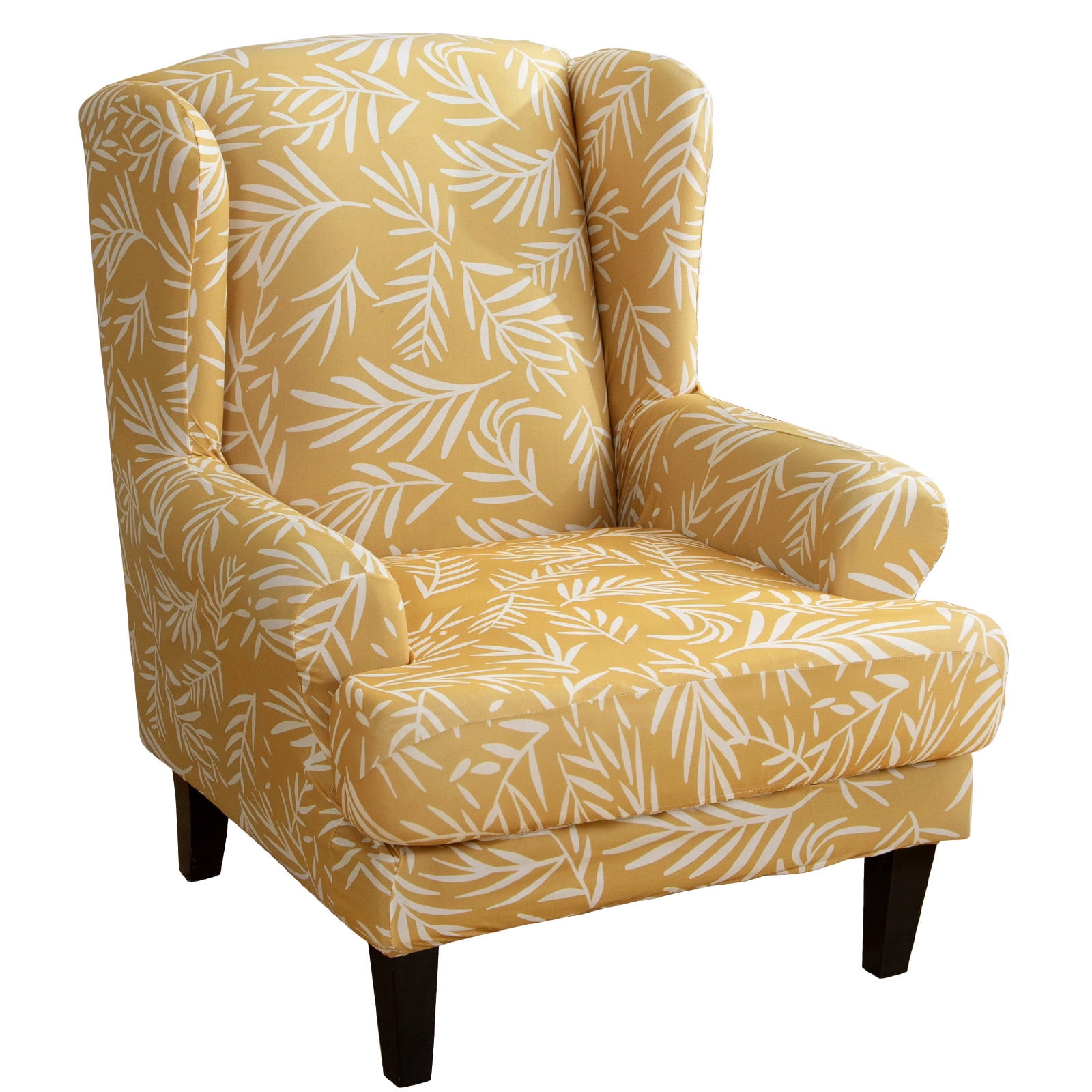 CJC Wingback Chair Cover, 2 Piece Wing Chair Slipcovers, Stretch ...