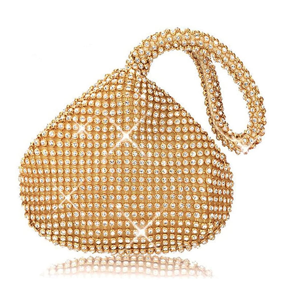 CJC Women's Triangle Bling Glitter Purse Crown Box Clutch Evening ...