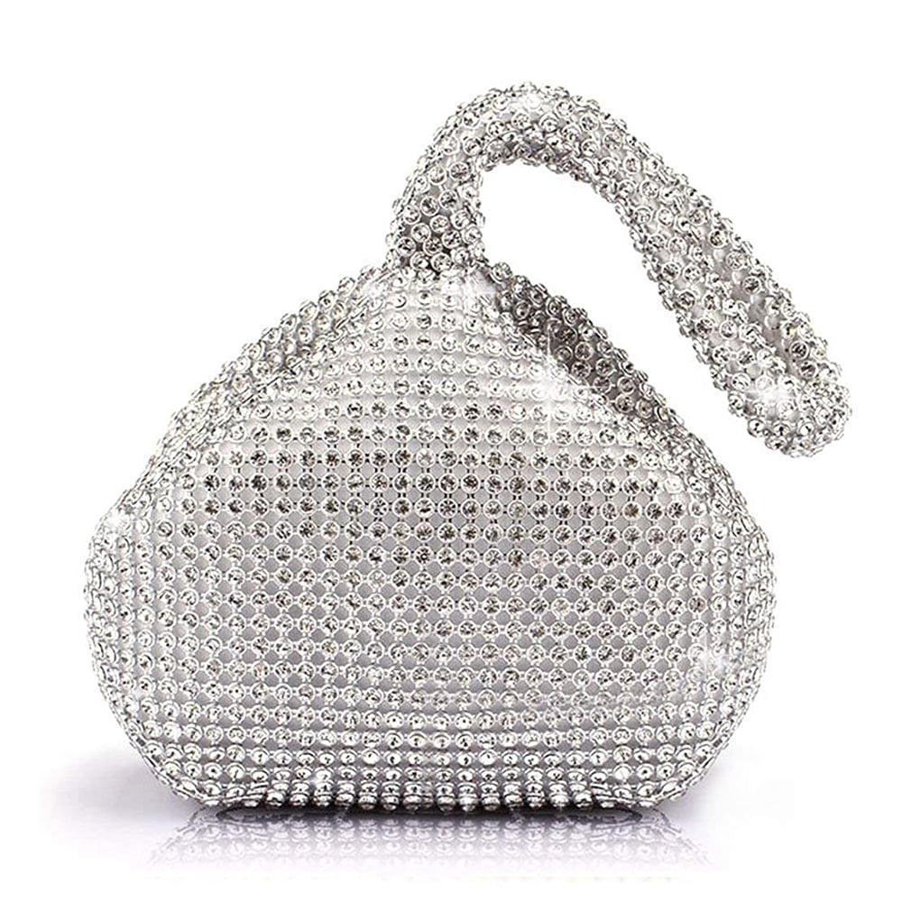 CJC Women's Triangle Bling Glitter Purse Crown Box Clutch Evening ...