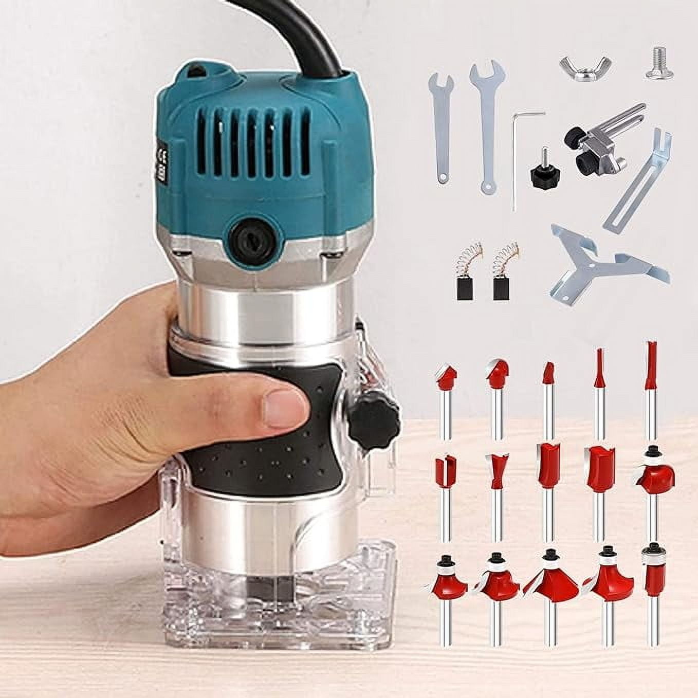 CJC Wood Router Tool Electric Hand Trimmer Laminate Milling Engraving ...