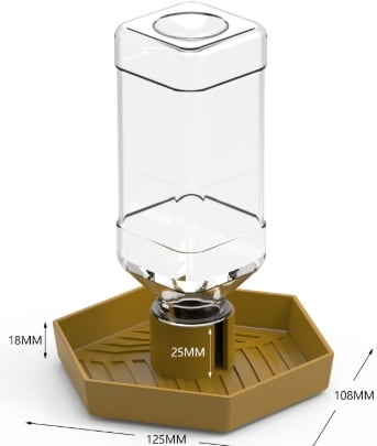 CJDDL Reptile Water Feeder,Gecko Bearded Dragon Automatic Water ...