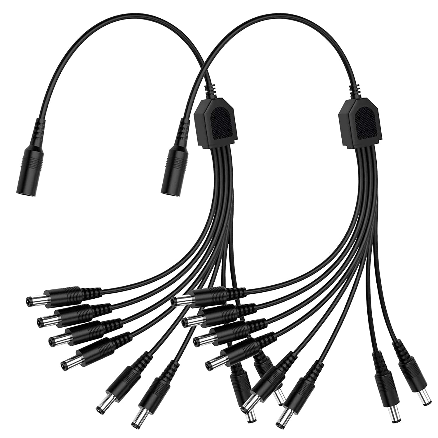 CJP-Geek 2Pack DC 1 Female to 8 Male 5.5mm*2.1mm Output Power Splitter ...