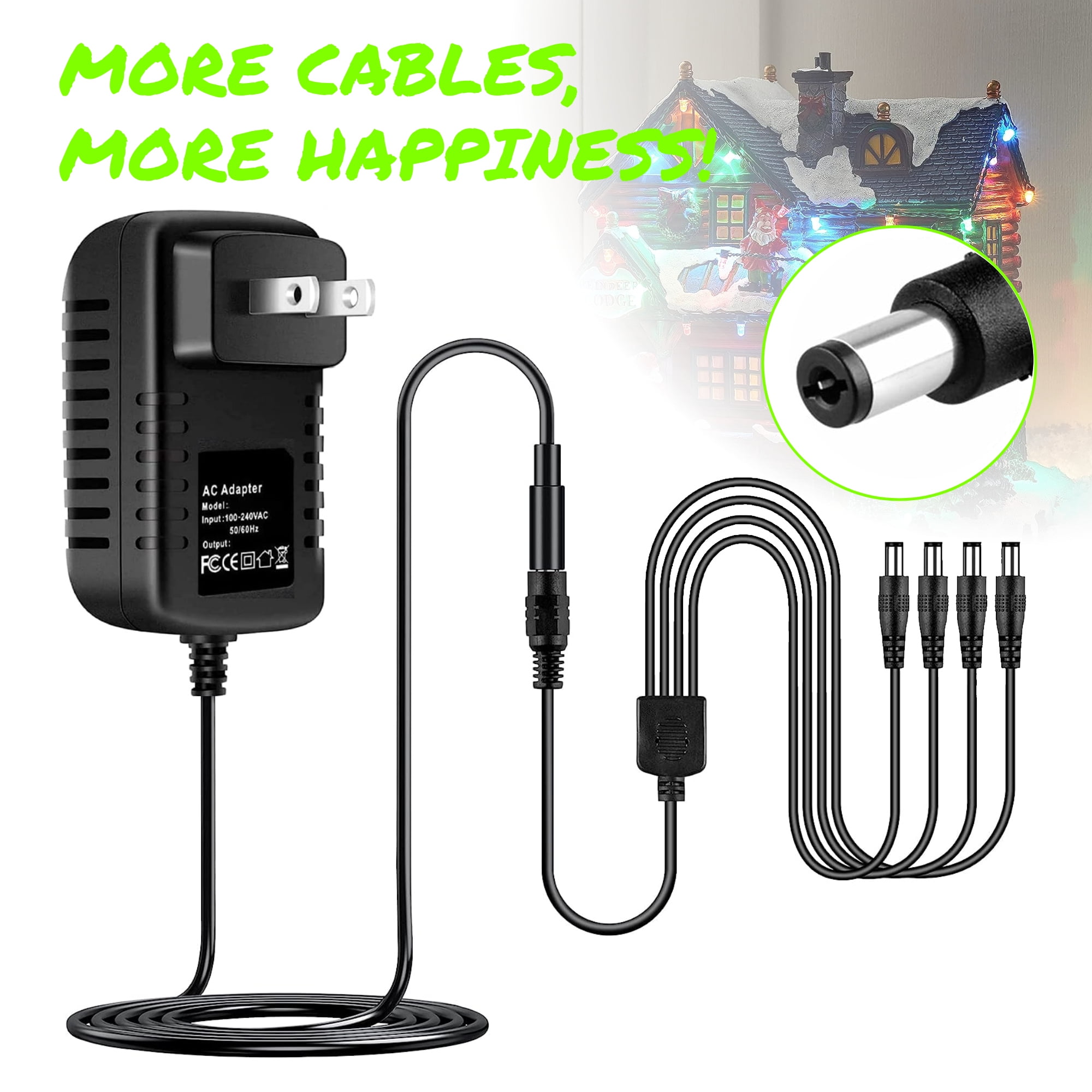CJP-Geek AC Adapter Replacement For Lemax Lighted Accessory # 94566 ...
